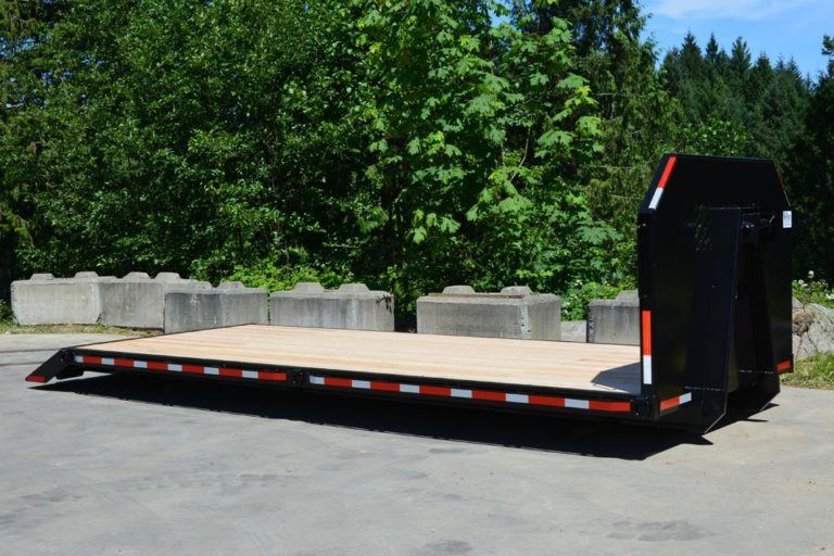 Flat Deck Roll Off Container | SCS Manufacturing Inc.